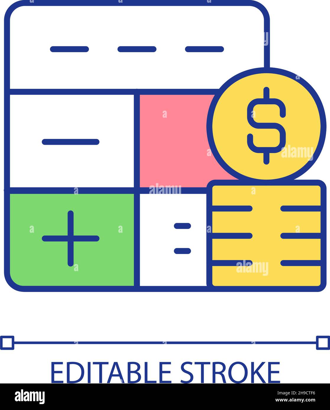 Save calculator Stock Vector Images - Alamy