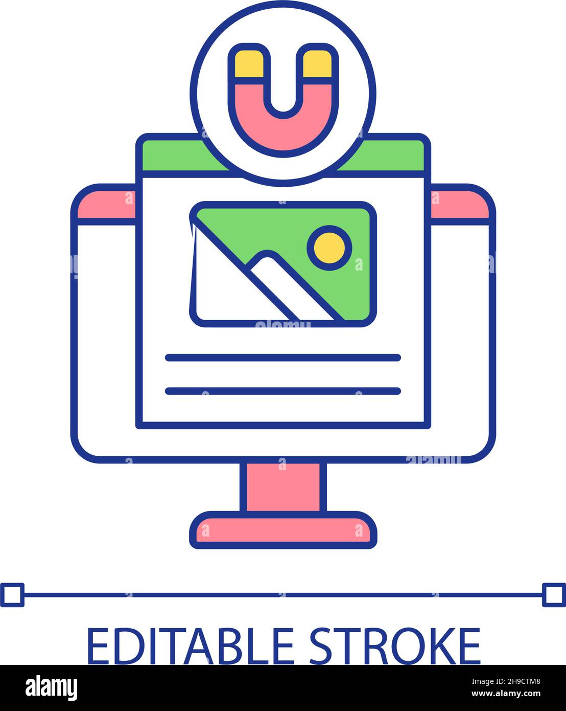 Email advertising campaign RGB color icon Stock Vector Image & Art - Alamy