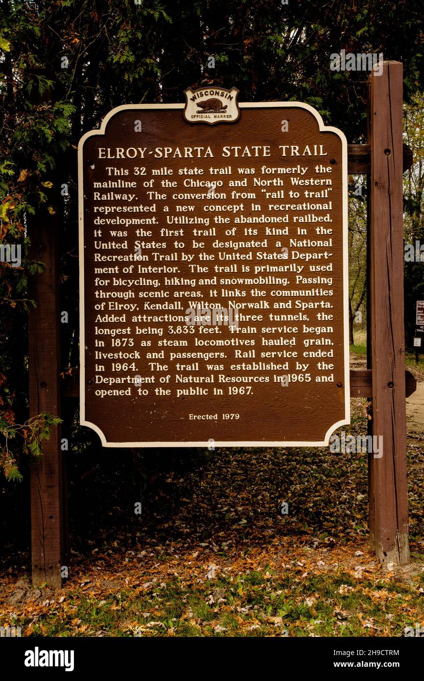 Elroy sparta state trail hi-res stock photography and images - Alamy