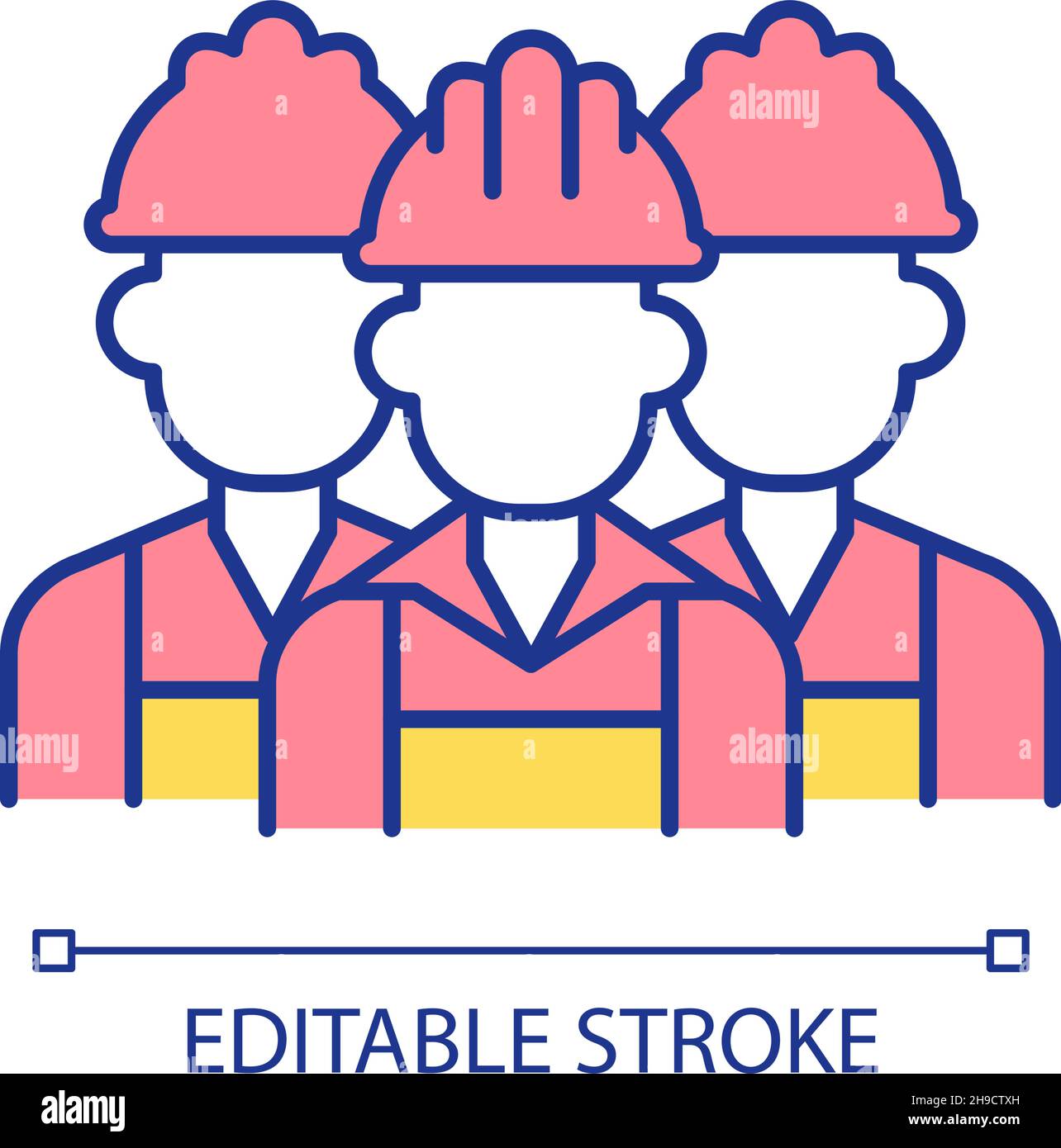 Construction workers together Stock Vector Images - Alamy