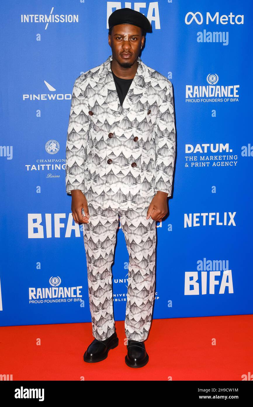 Old Billingsgate, London, UK. 5 December 2021. Sam Adewunmi attends the BRITISH INDEPENDENT FILM ...