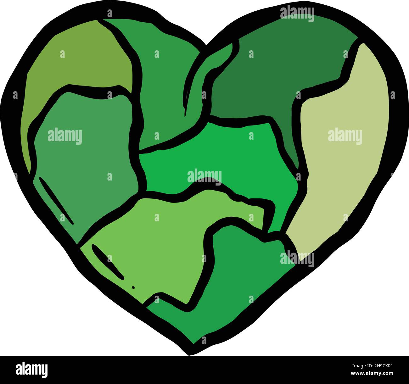 Dead Zombie Hearts Cartoon Illustrations with Stitches and Brains and ...