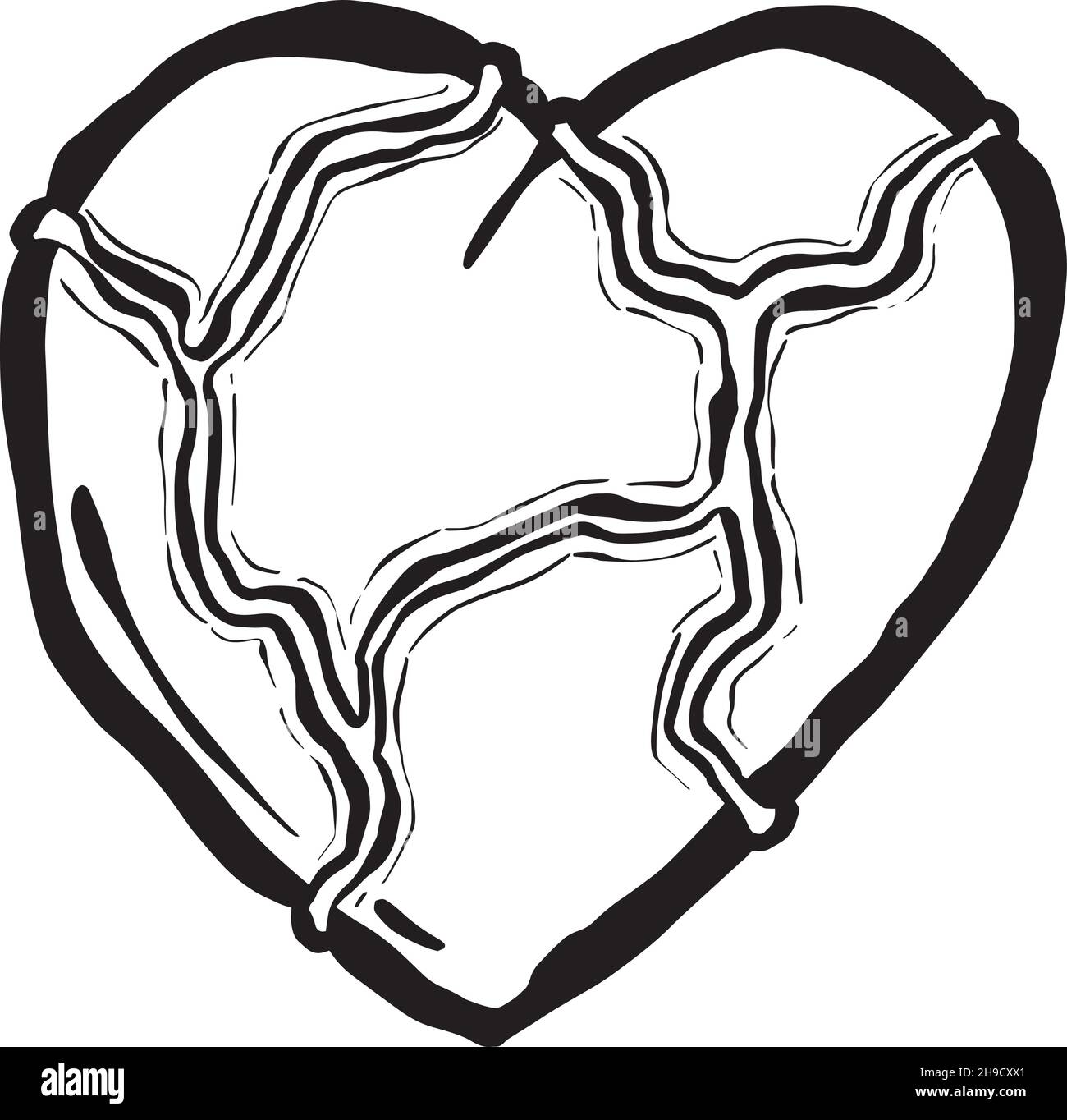 Human heart ripped out Cut Out Stock Images & Pictures - Alamy