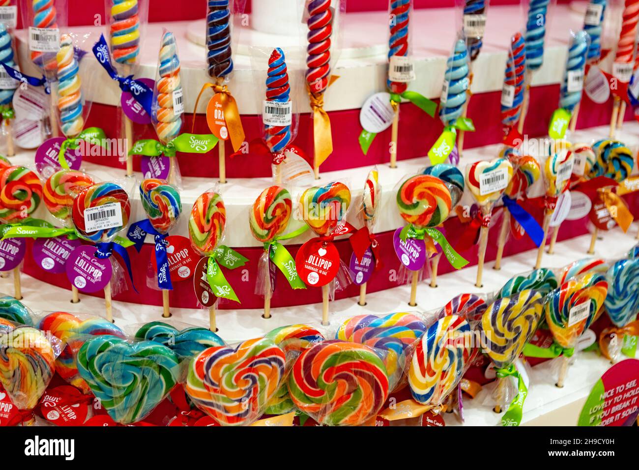 DUBAI, UAE - MARCH 15, 2021: Candies shop. Multicolor sweets in Dubai ...