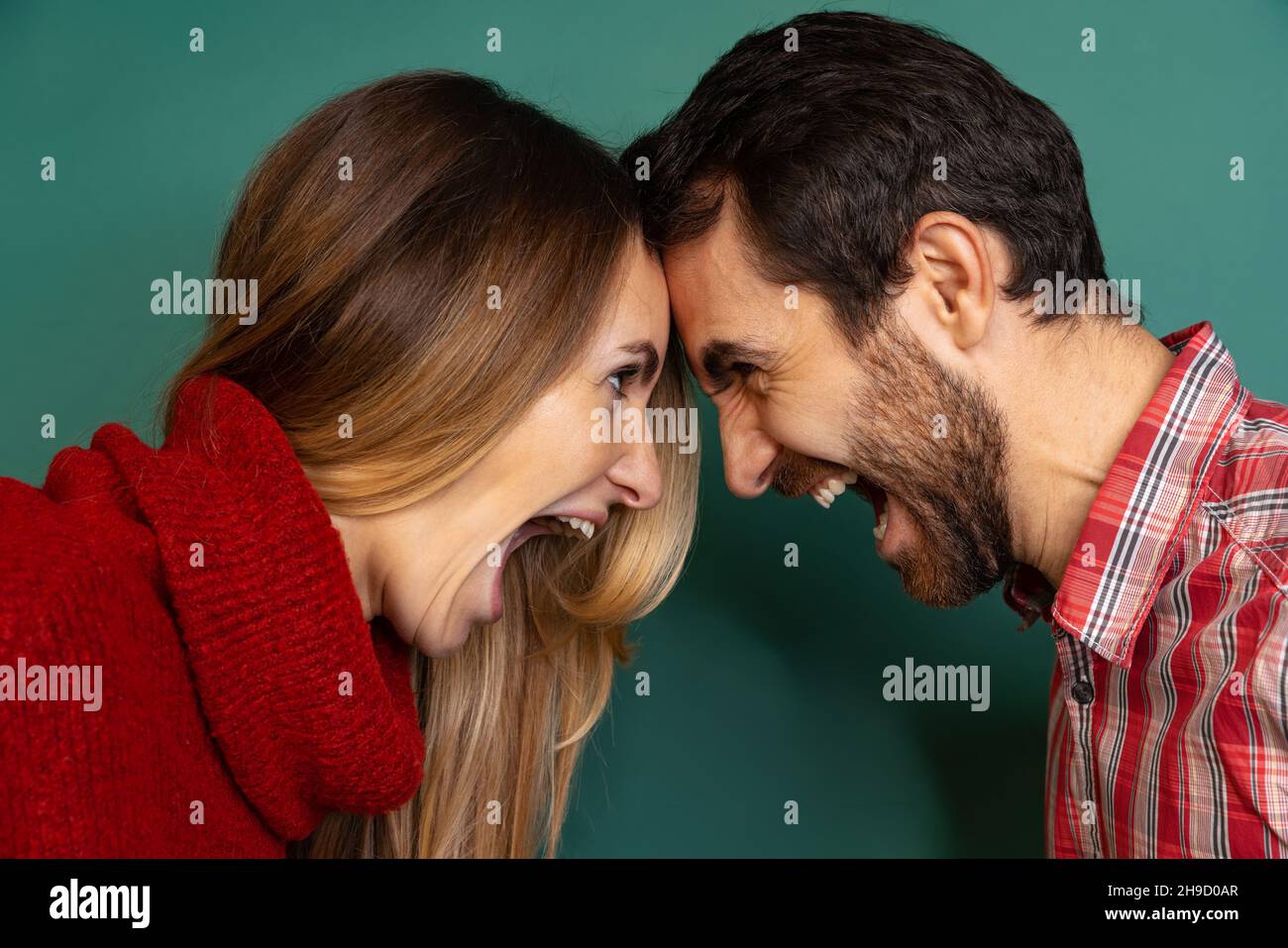 Man woman bumping into each other hi-res stock photography and images ...