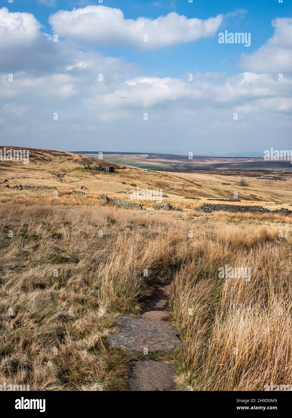 Top Withens, a ruined building reputed to be the inspiration for Emily ...