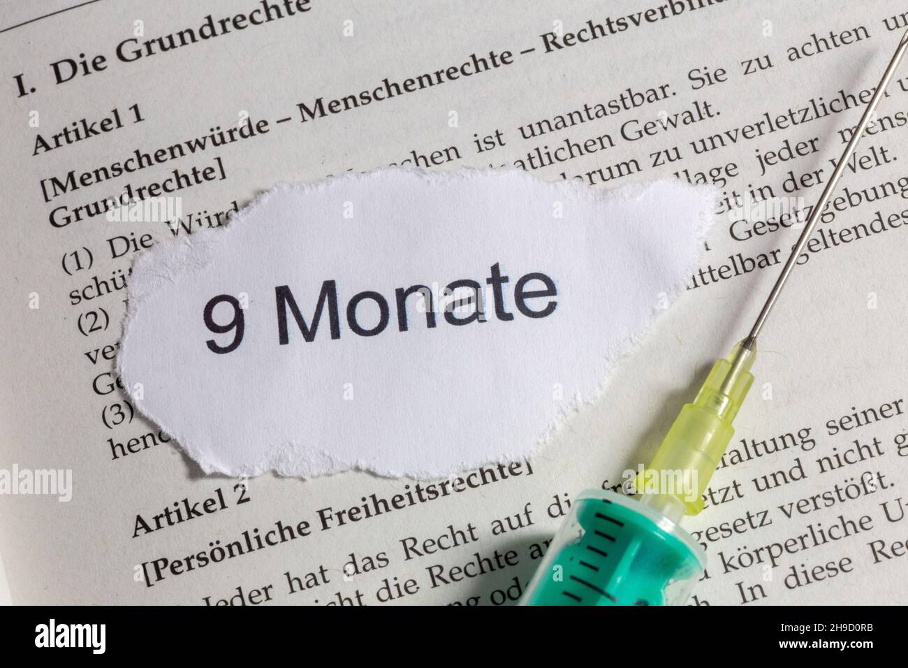 Symbolic image on the subject of basic rights, Germany: The German ...