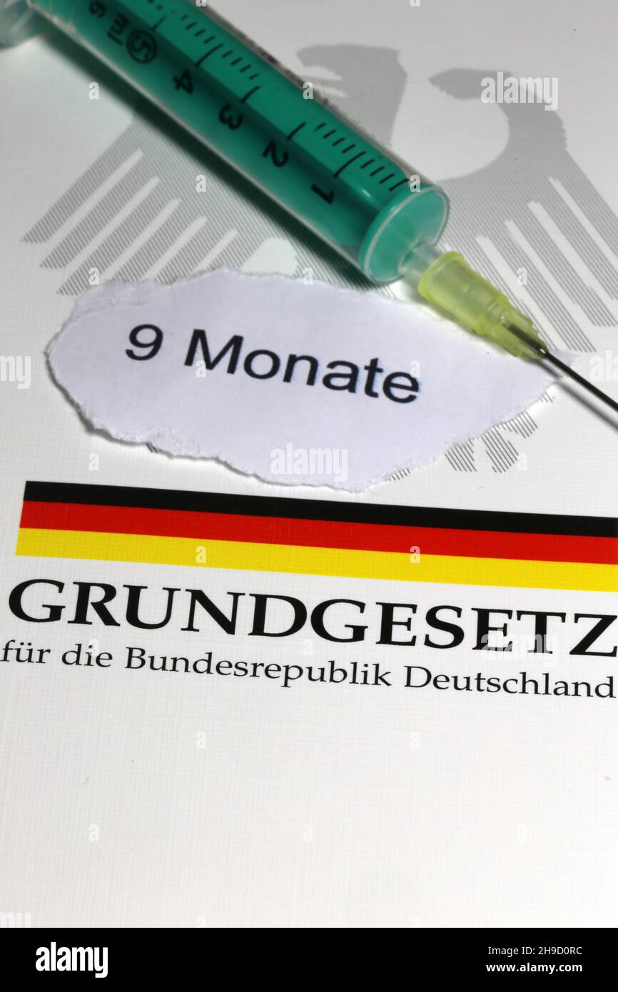 Symbolic image on the subject of basic rights, Germany: The German ...