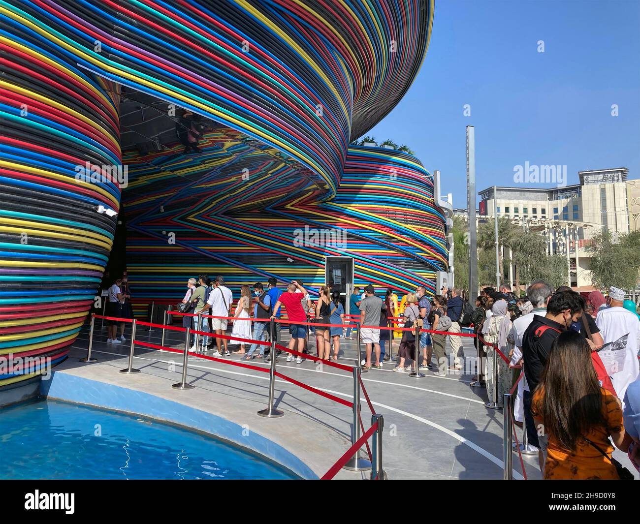 UAE, Dubai - November 28, 2021: Russian pavilion in evening at World ...