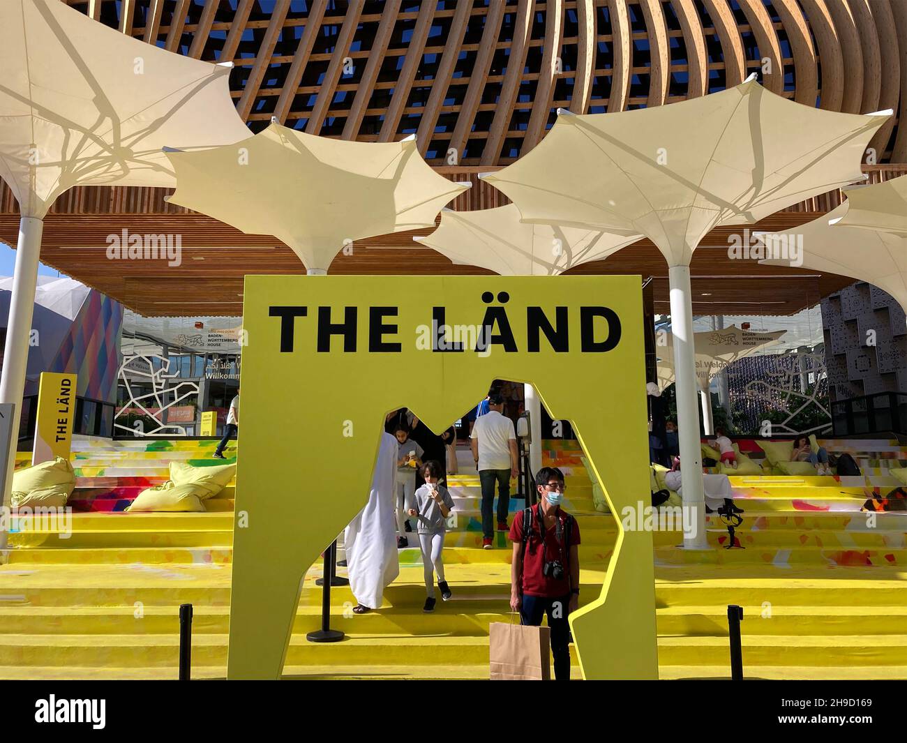 UAE, Dubai - December 1, 2021: Baden-Württemberg pavilion at World Expo ...