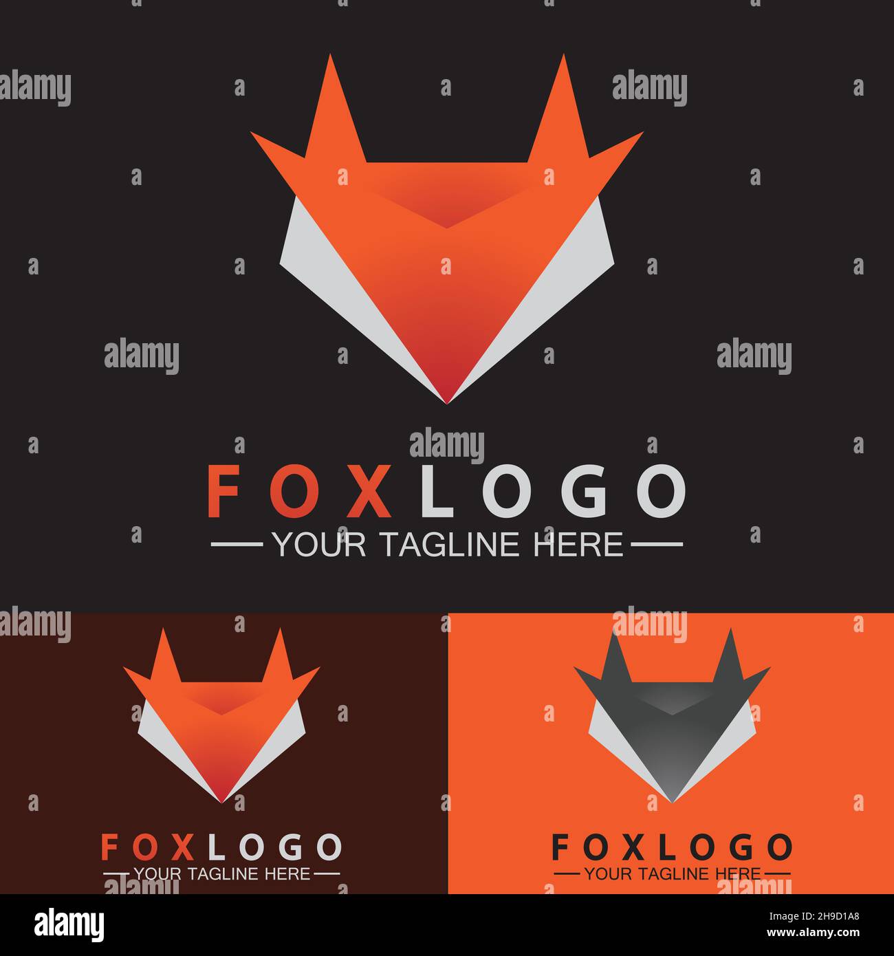 Fox logo Vector illustration design template Stock Vector Image & Art ...