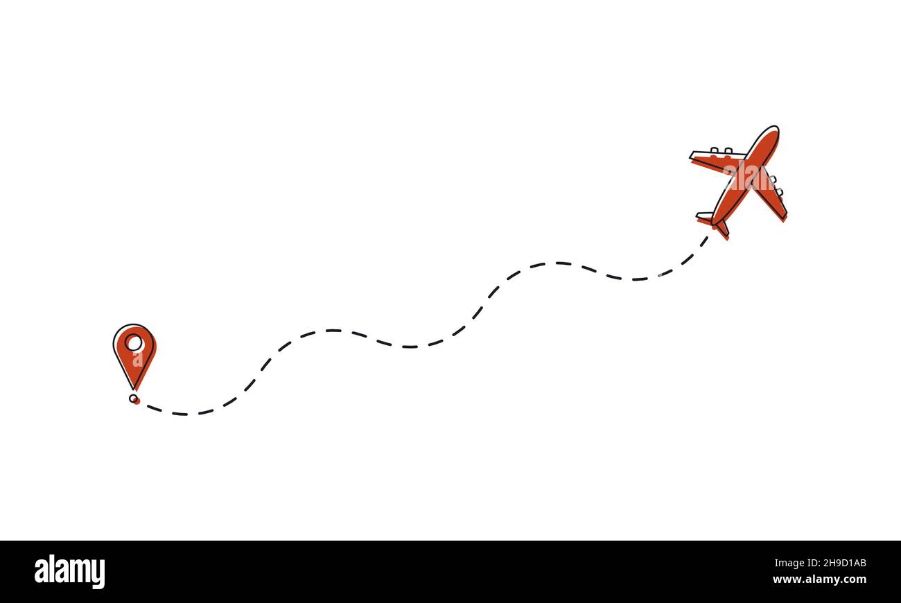 Flight route map hi-res stock photography and images - Alamy