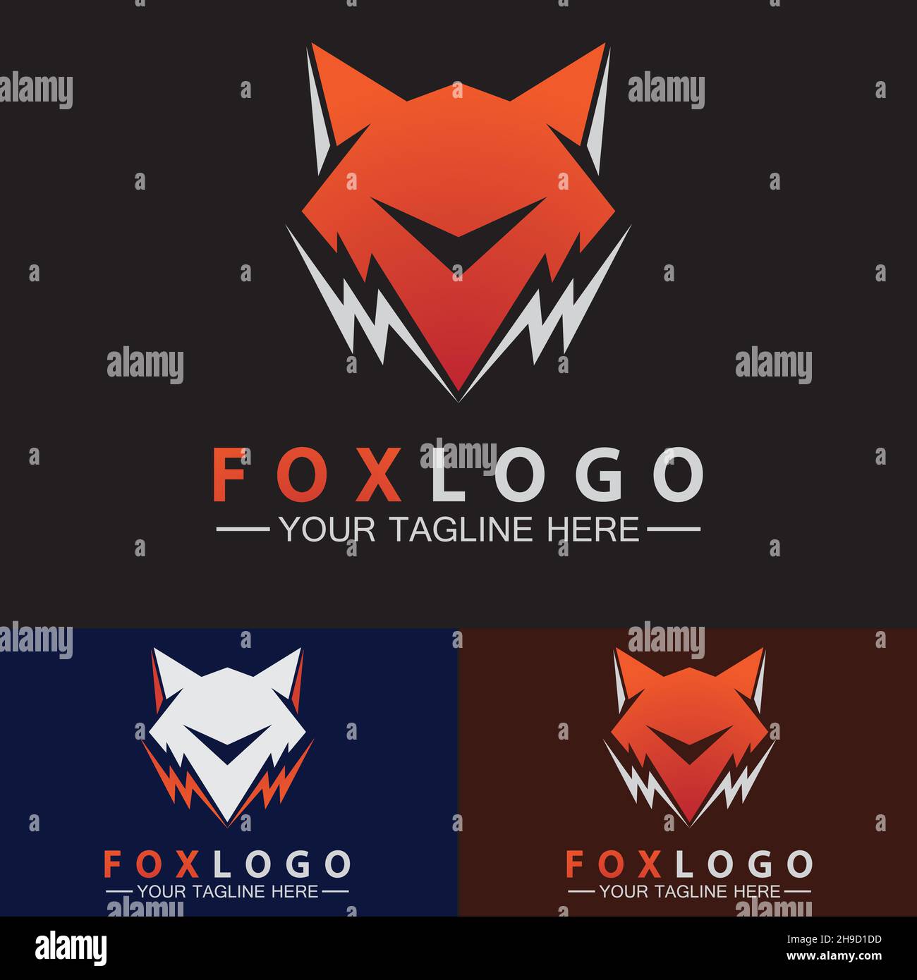 Fox logo Vector illustration design template Stock Vector Image & Art ...