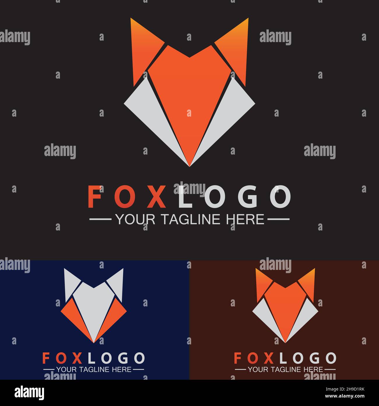 Fox logo Vector illustration design template Stock Vector Image & Art ...
