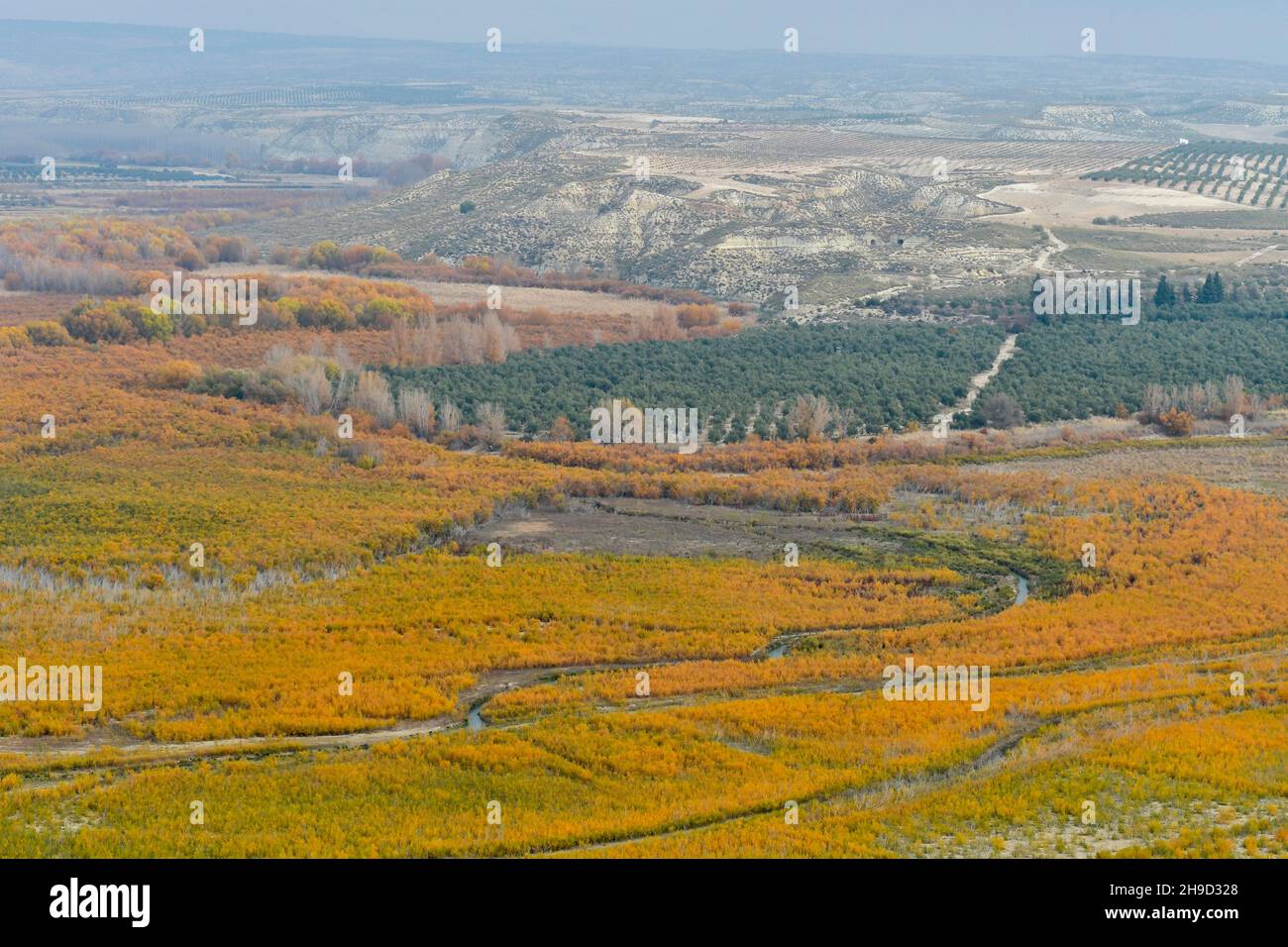 The Negratin reservoir, on the course of the Guadiana Menor river Stock ...
