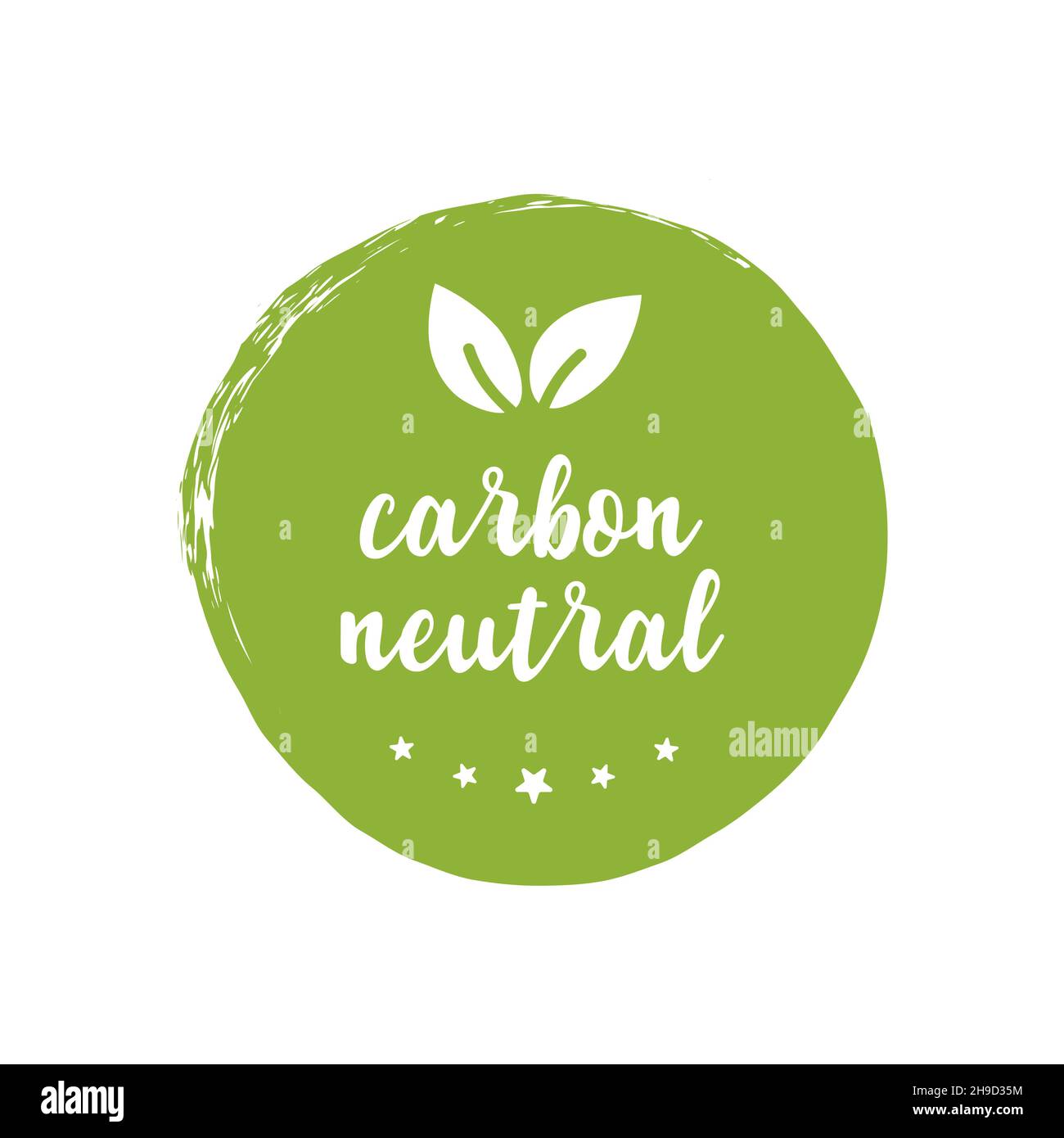 Carbon neutral icon green stamp. CO2 energy monoxide carbon ecology ...