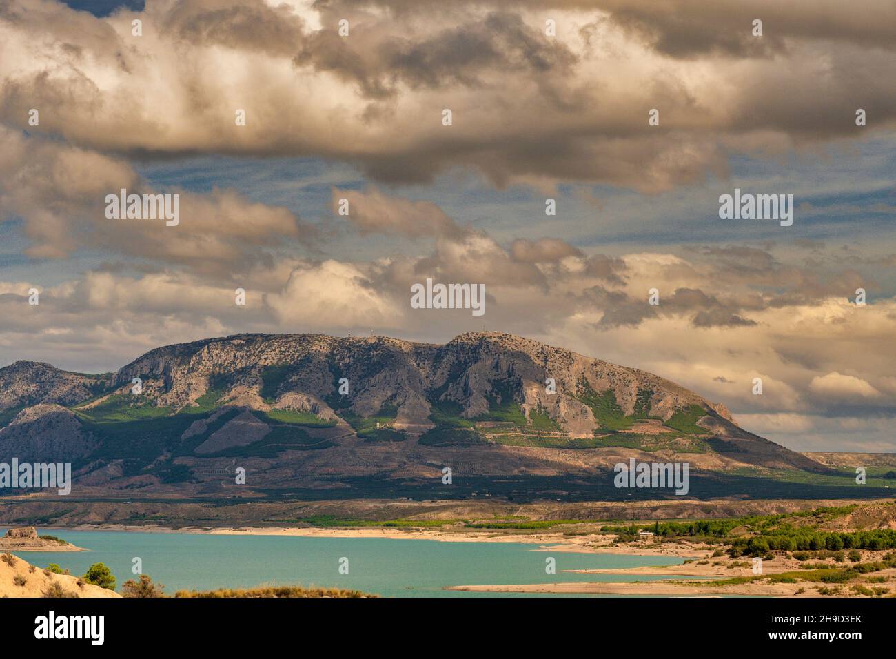 The Negratin reservoir, on the course of the Guadiana Menor river Stock ...