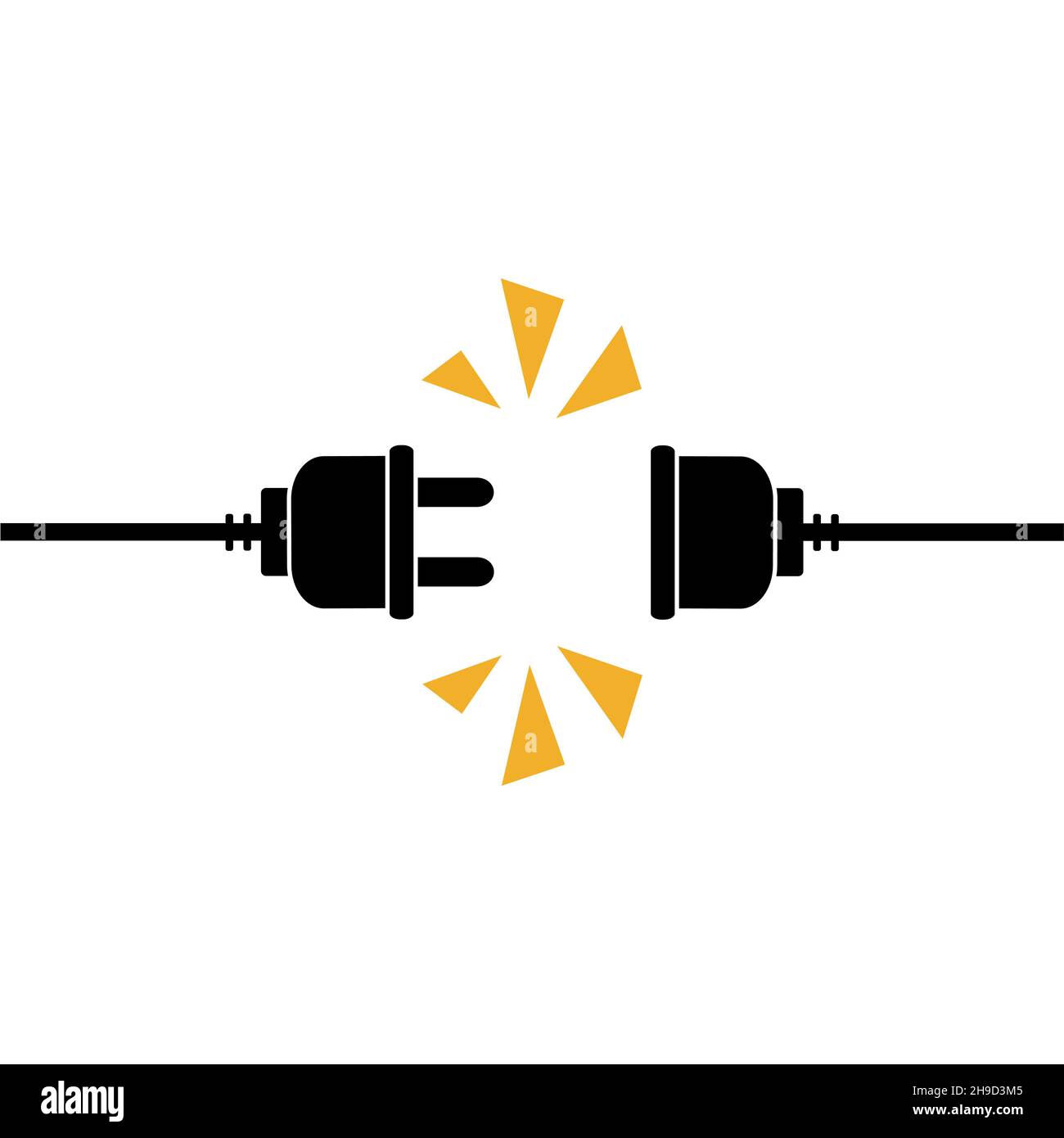 Connection cord connected Stock Vector Images - Alamy