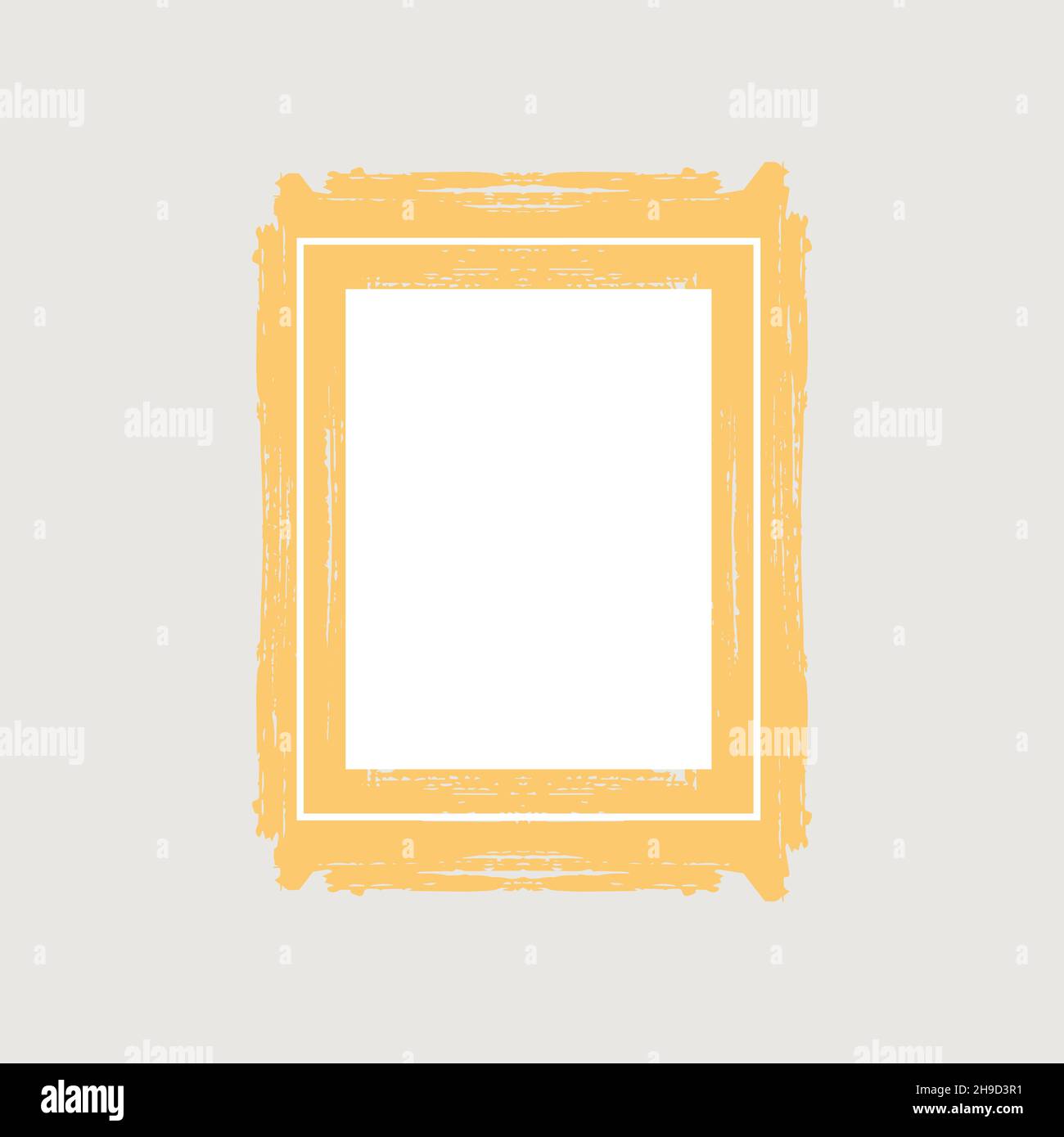 Rectangular frame for the design of banners, inscriptions, logos and ...
