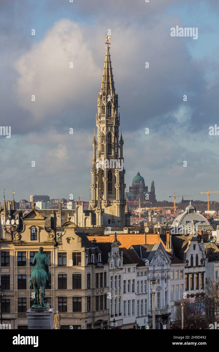 Town hall brussels aerial hi-res stock photography and images - Alamy