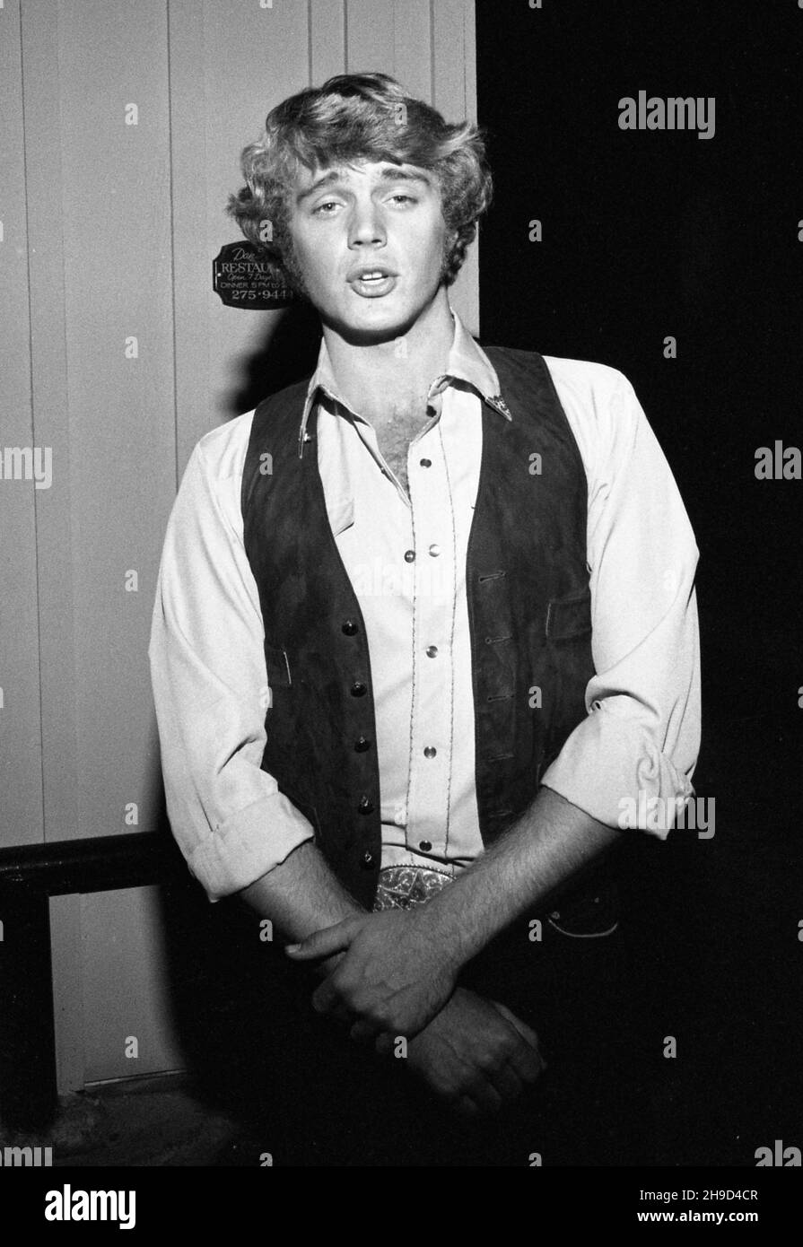 John Schneider seen at Dan Tana's Restaurant on November 5, 1981 ...