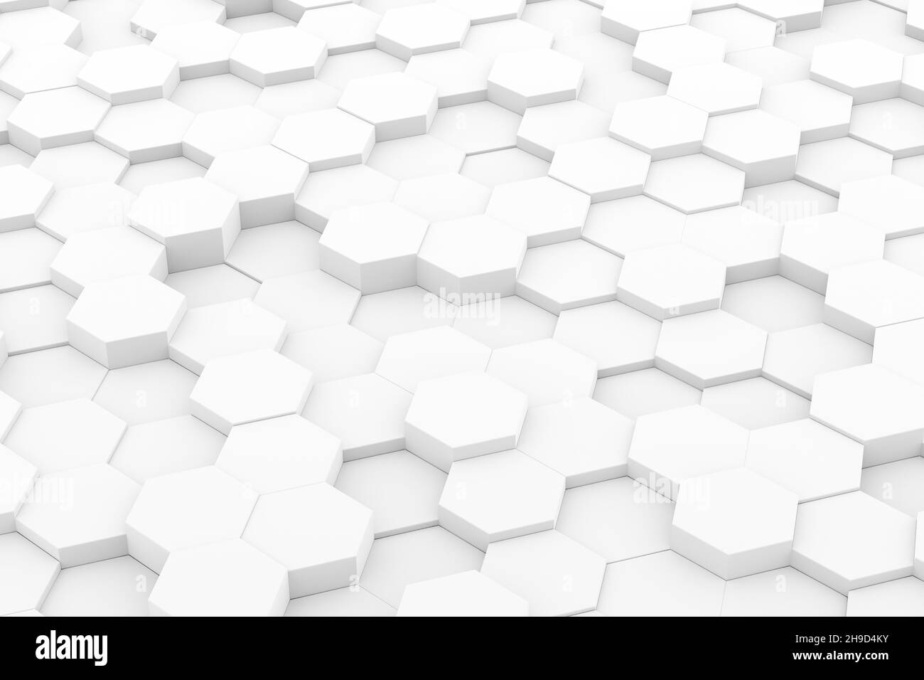 Random shifted white hexagon honeycomb geometrical pattern background ...