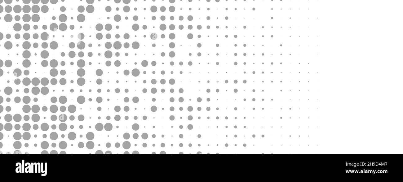 Grey circles mosaic size fading abstract background pattern geometrical ...