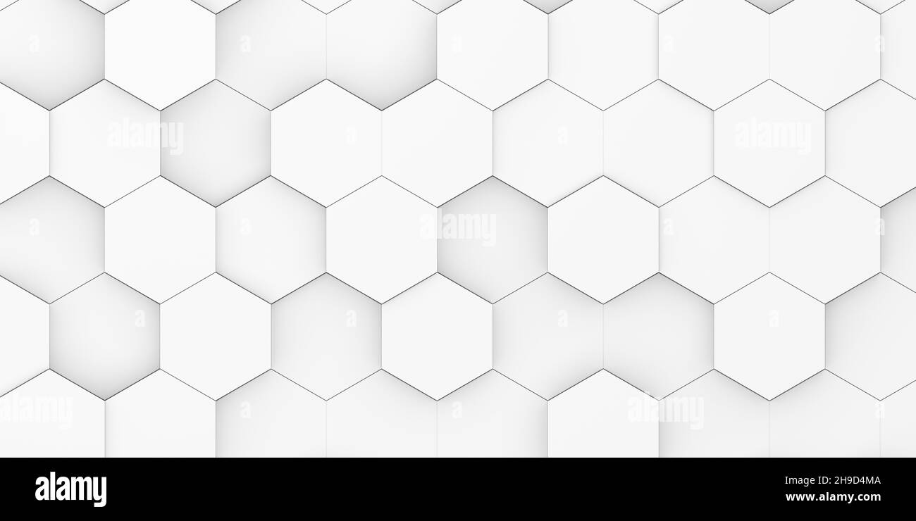 Modern minimal white random shifted honeycomb hexagon geometrical ...