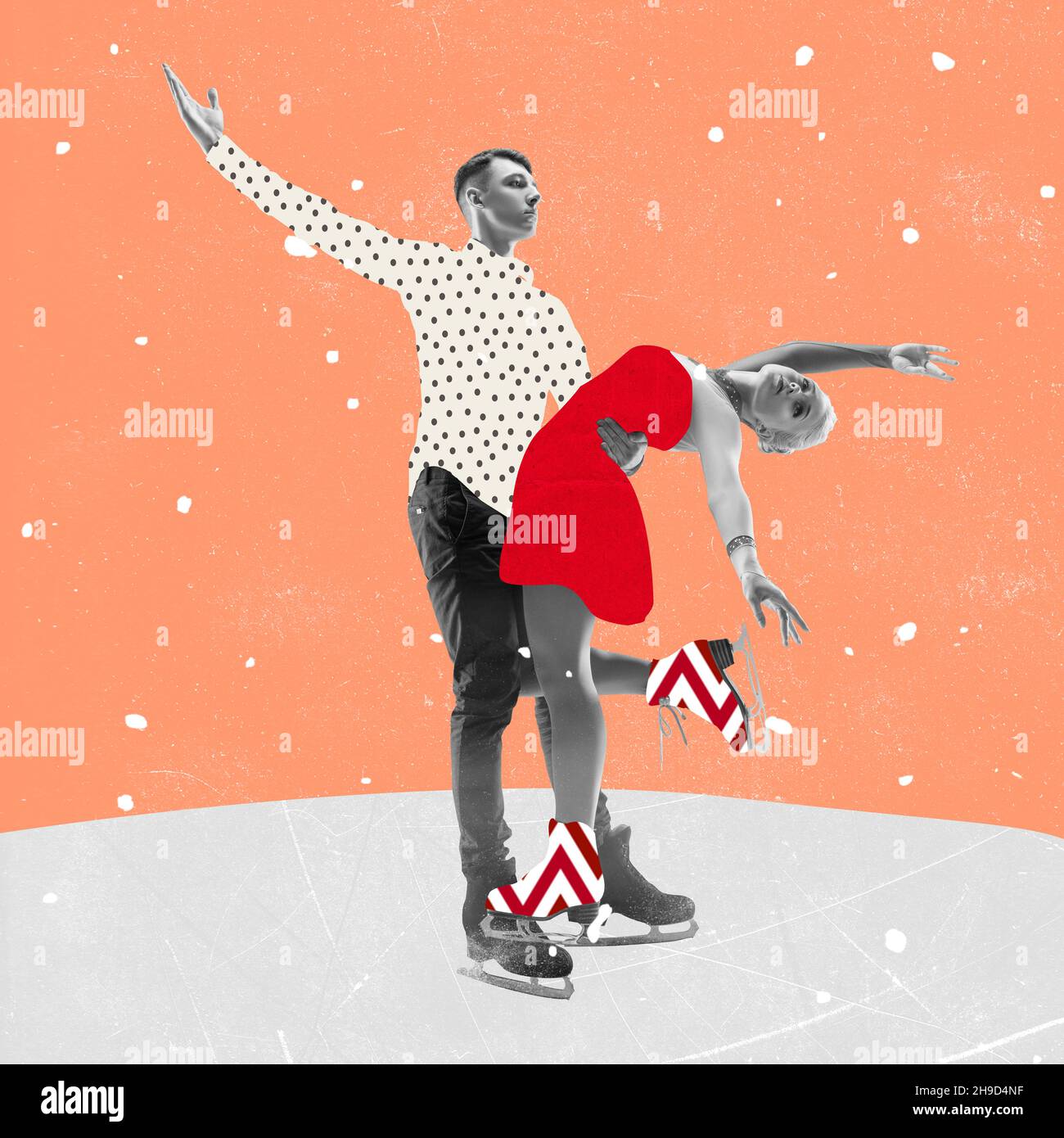 Modern design, contemporary art collage. Inspiration, idea, trendy ...