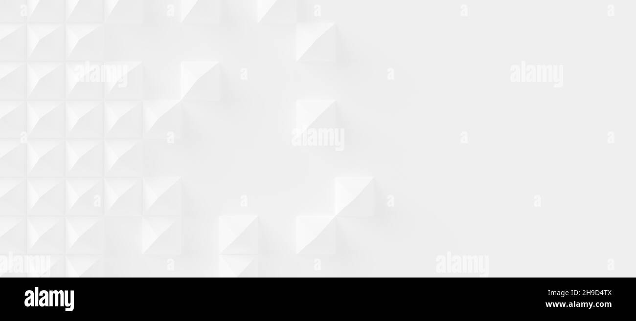 Random shifted white pyramids background wallpaper banner pattern with ...