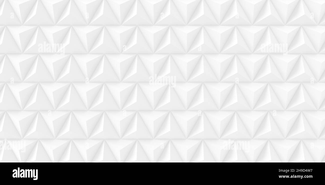 Random shifted white three sided pyramid geometrical pattern background ...