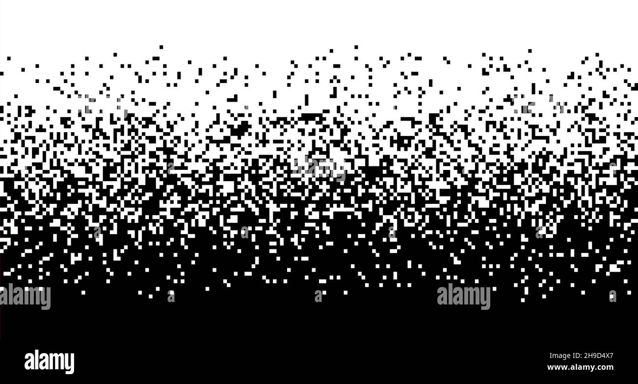 Black fading pixel square modern abstract background pattern vertical ...