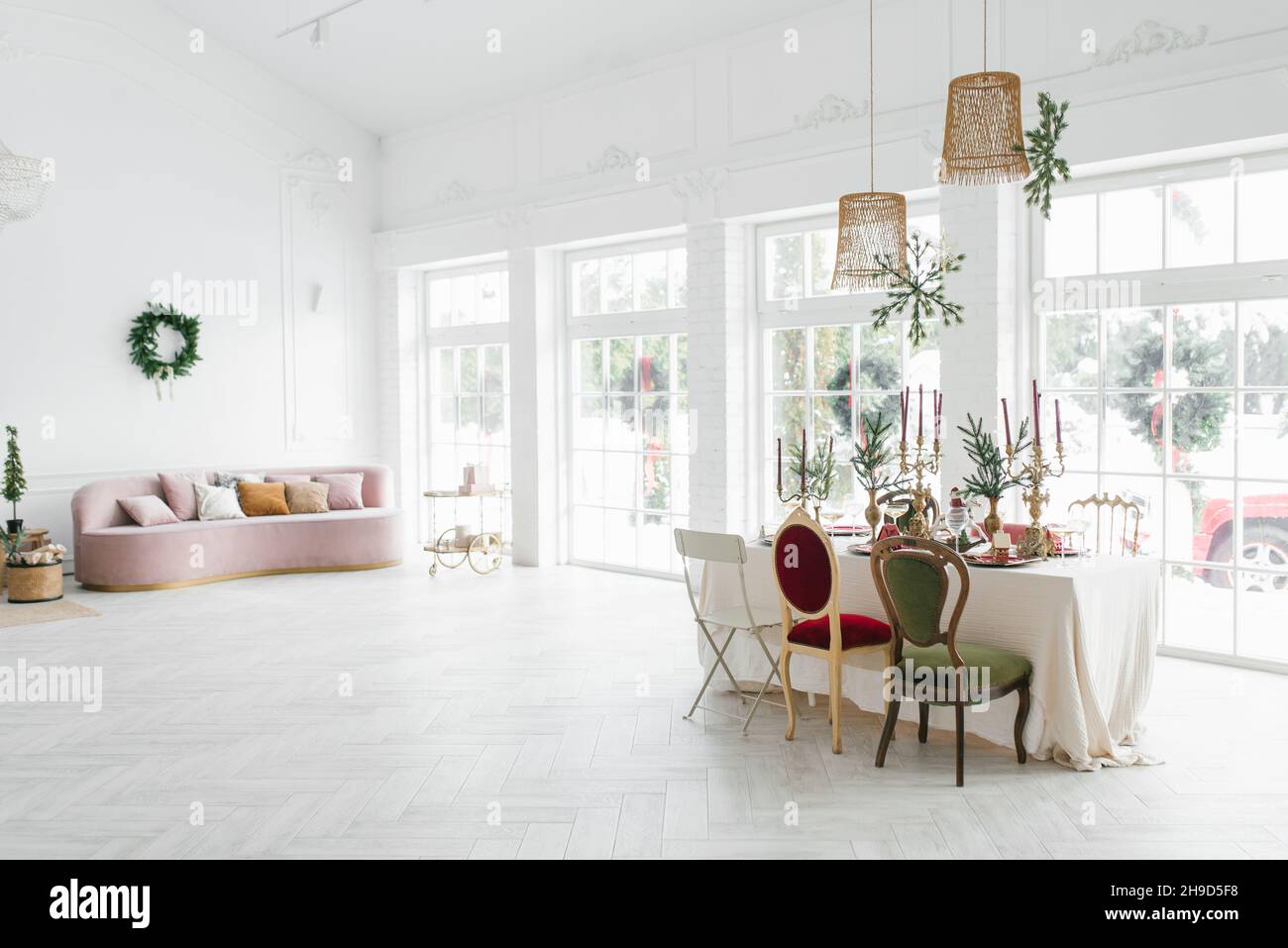 Large french windows hi-res stock photography and images - Alamy