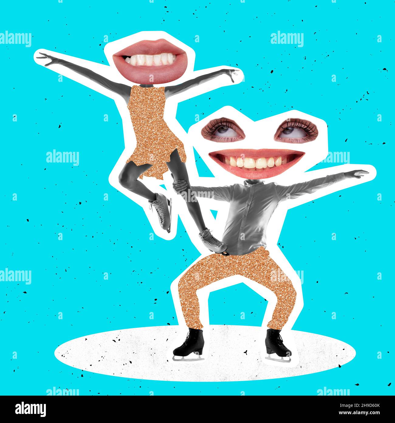 Modern design, contemporary art collage. Inspiration, idea, trendy ...