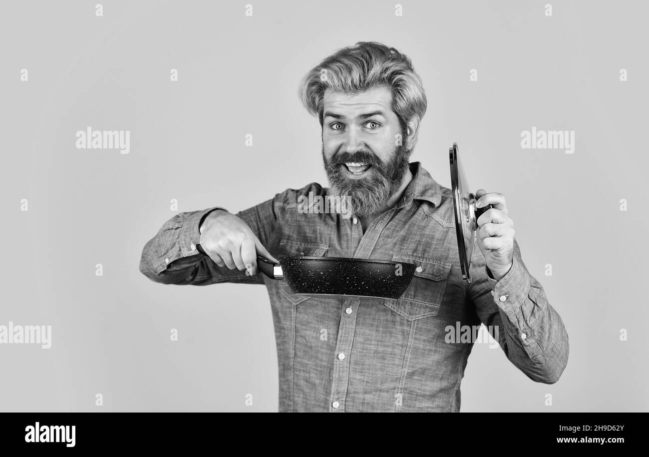 Cooking healthy food. Enameled cast iron cooking vessels. Saucepan ...