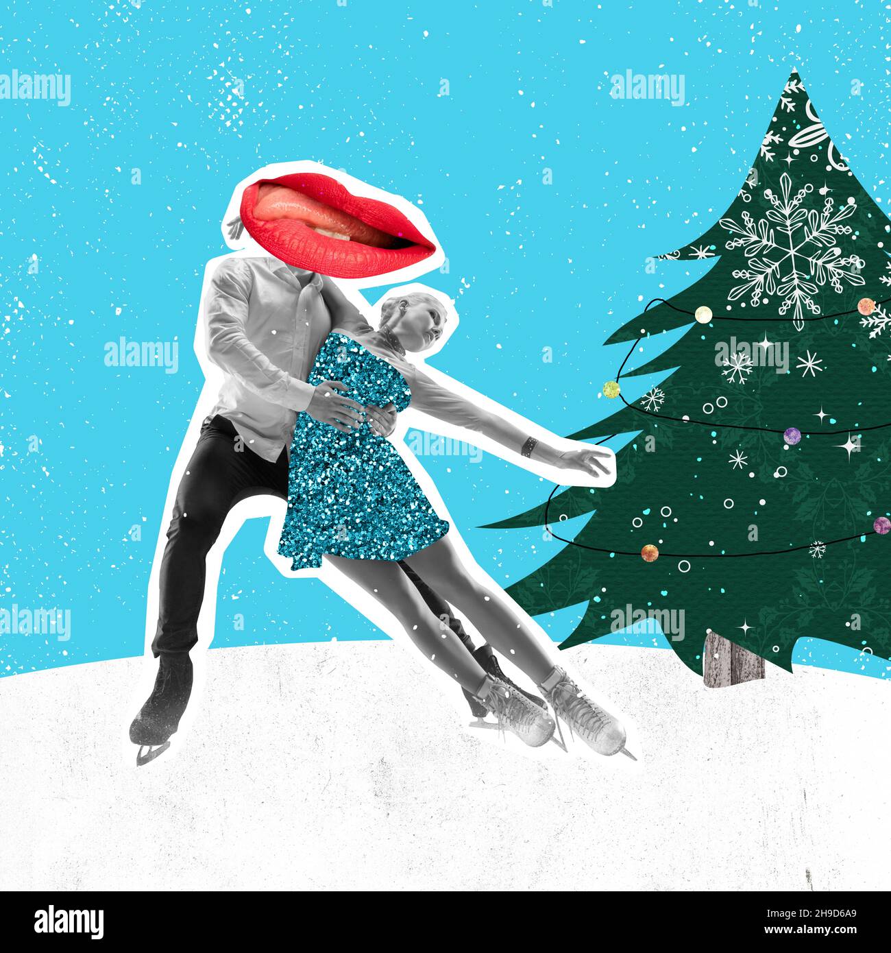 Modern design, contemporary art collage. Inspiration, idea, trendy ...