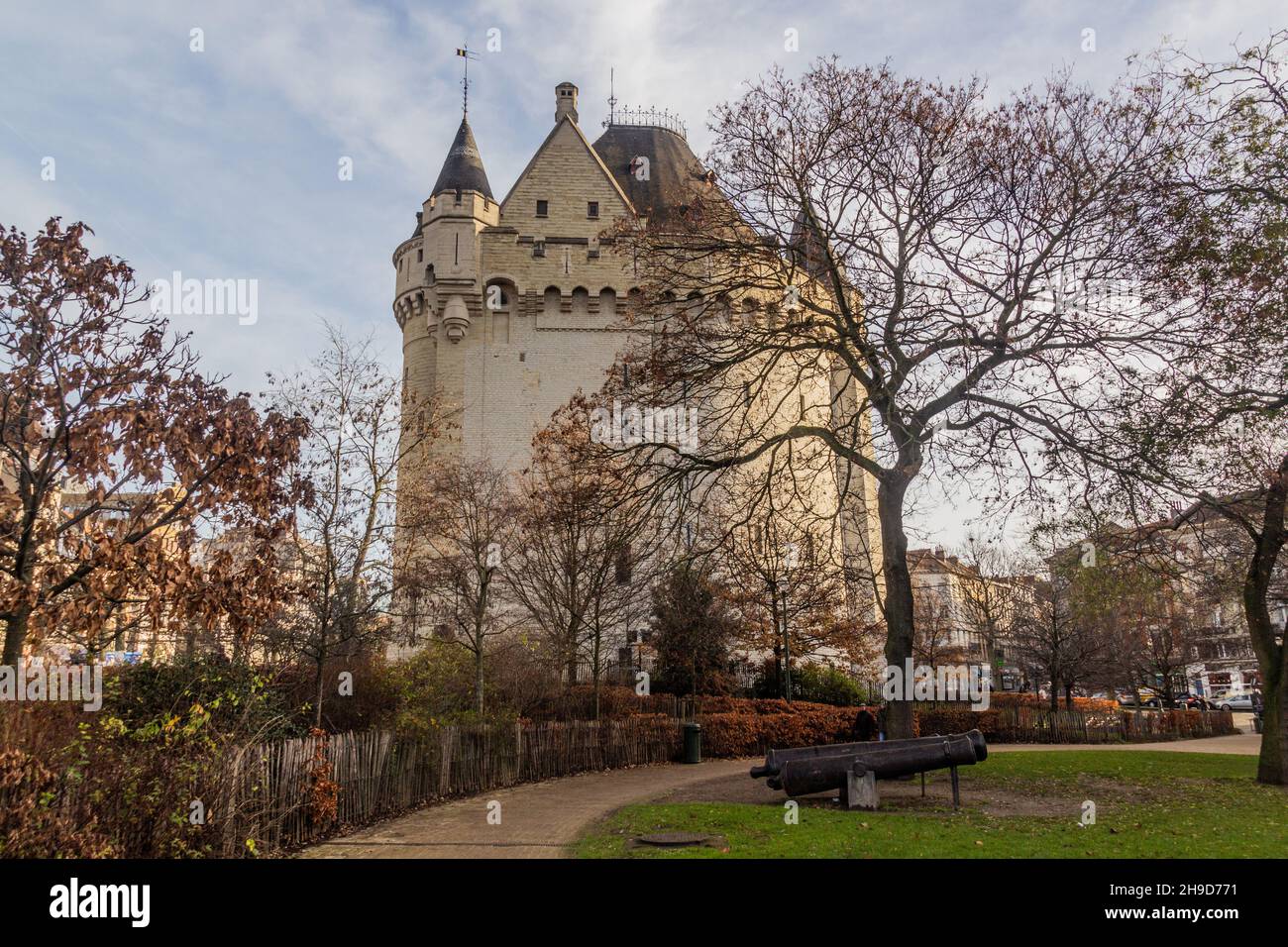 Medieval fortified Halle Gate in Brussels, capital of Belgium Stock ...
