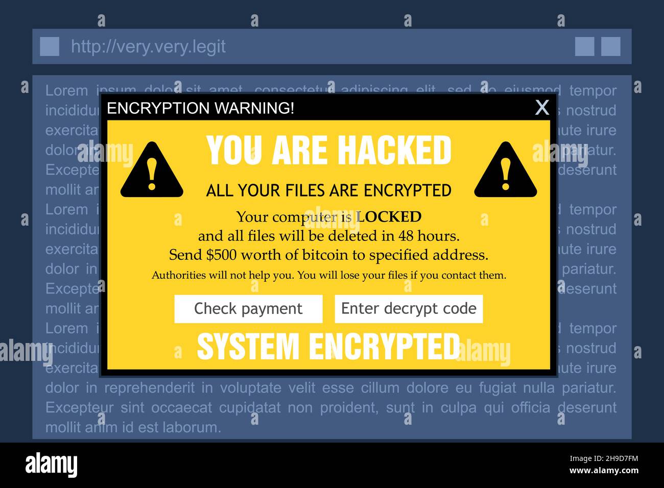 Encrypted files Stock Vector Images - Alamy