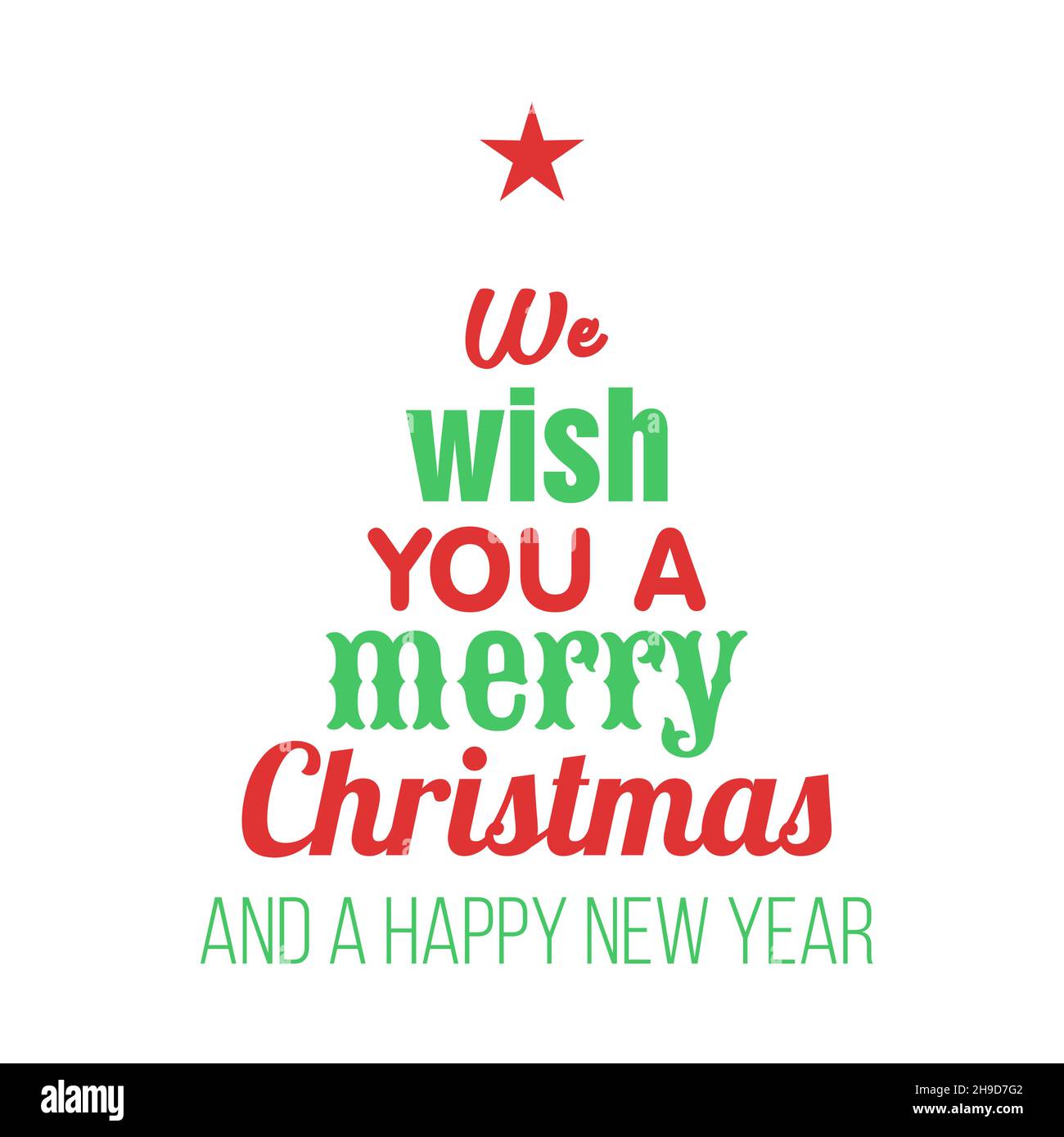 Christmas wishes concept design text tree. Christmas tree made of words ...
