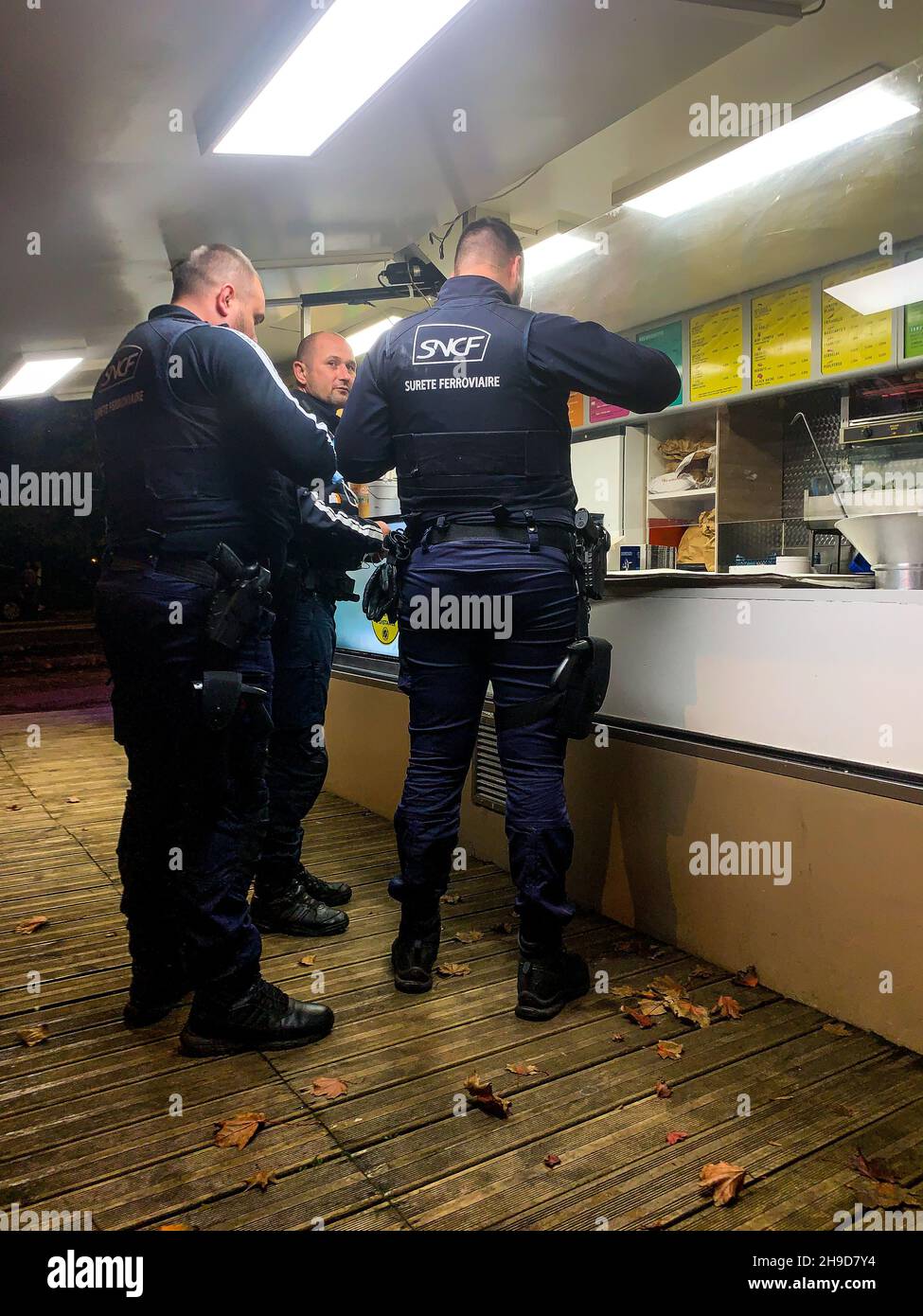 French fries stall, Charleville-Mézières, Ardennes, Grand-Est Region ...