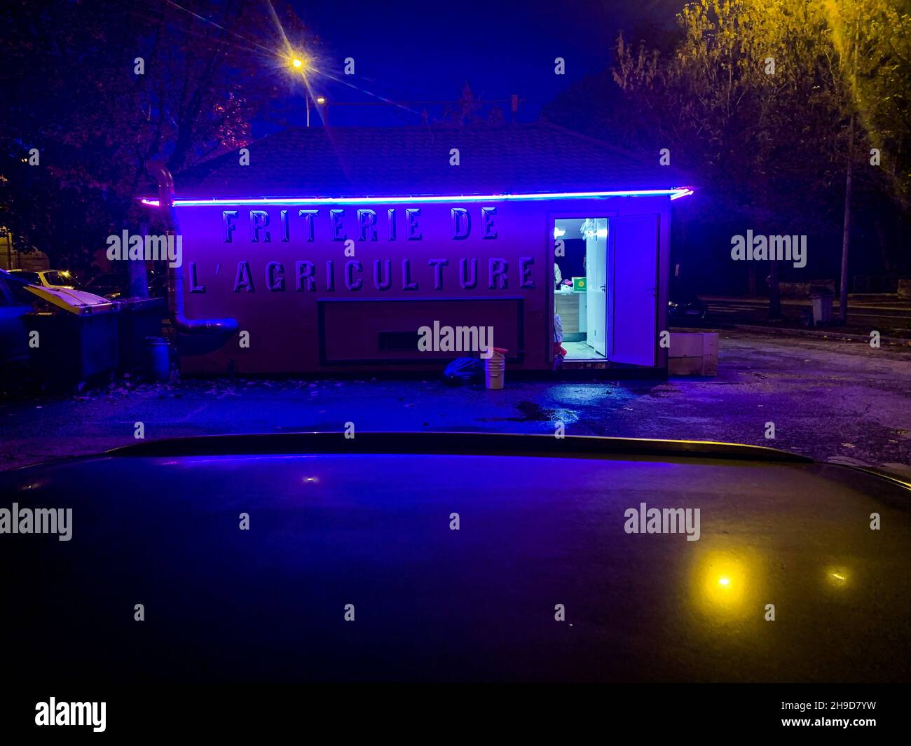 French fries stall, Charleville-Mézières, Ardennes, Grand-Est Region ...