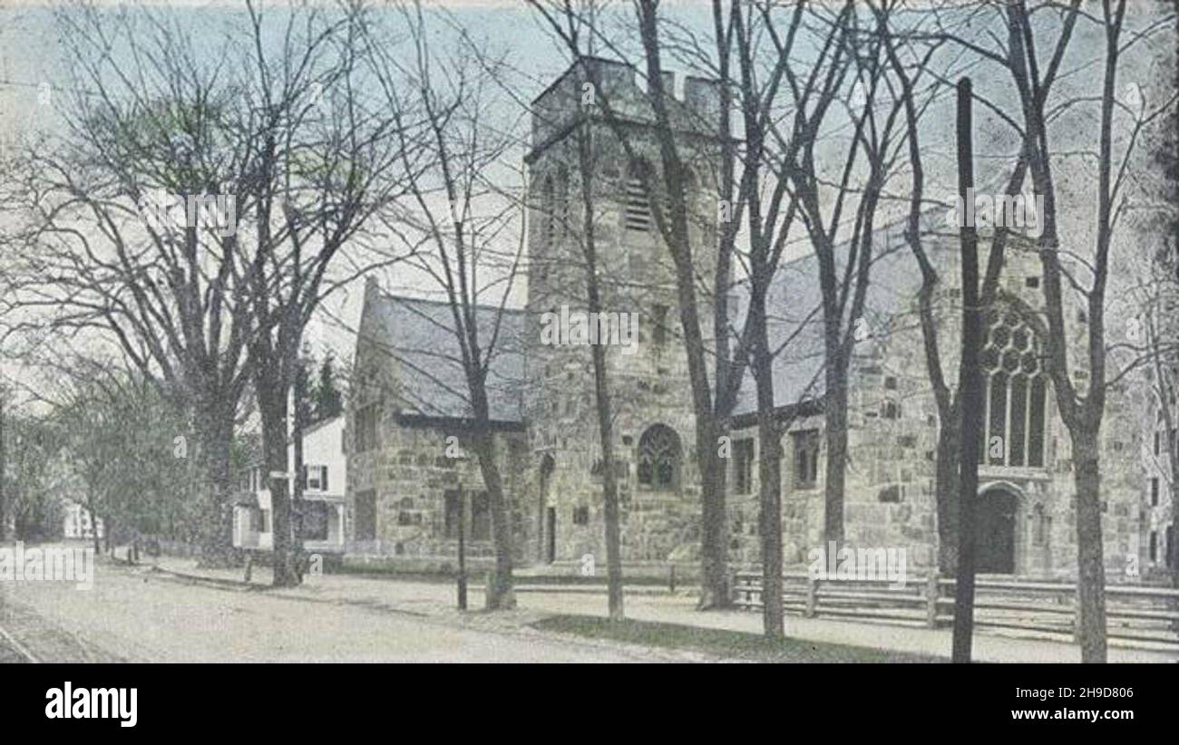 Phillips Church in 1911 Stock Photo - Alamy