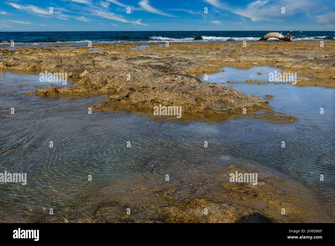 idyllic landscape of South Italy Puglia, Torre Guaceto natural reserve ...