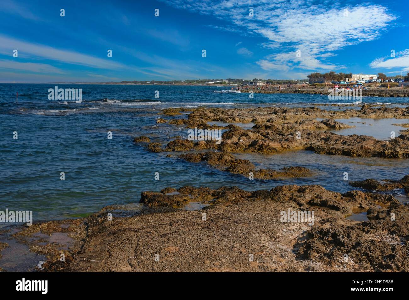 A wonderful landscape of Specchiolla an Italian resort on the Adriatic ...