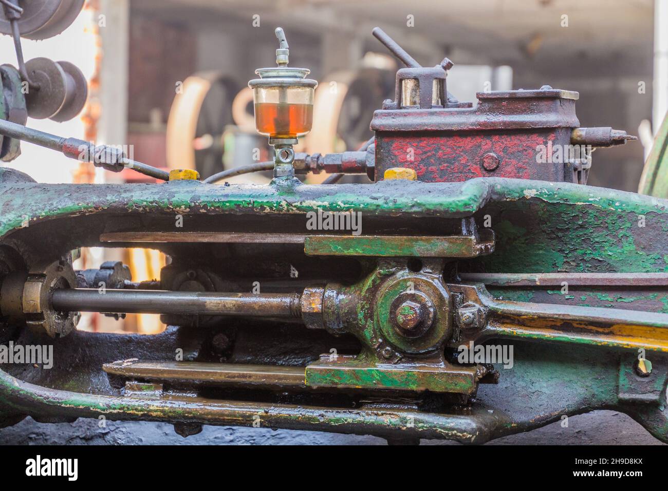 Detail of an old steam engine Stock Photo - Alamy