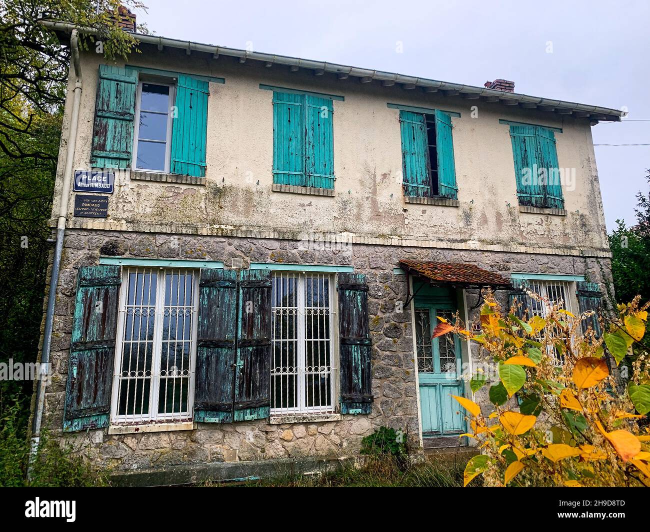 Family house of French poet Arthur Rimbaud, Roche, Ardennes department ...