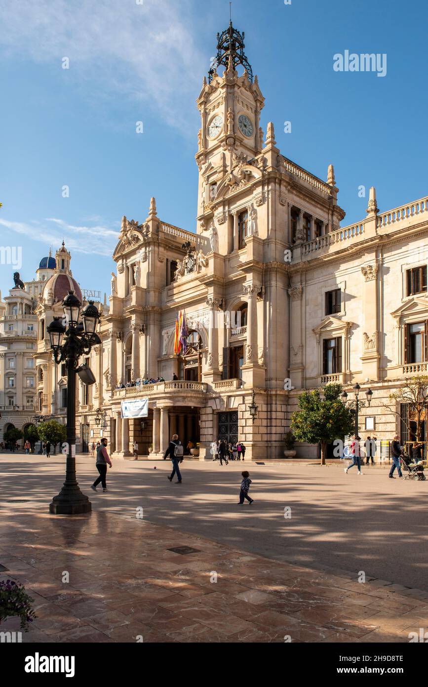 Town Hall in Valencia, Spain Stock Photo - Alamy