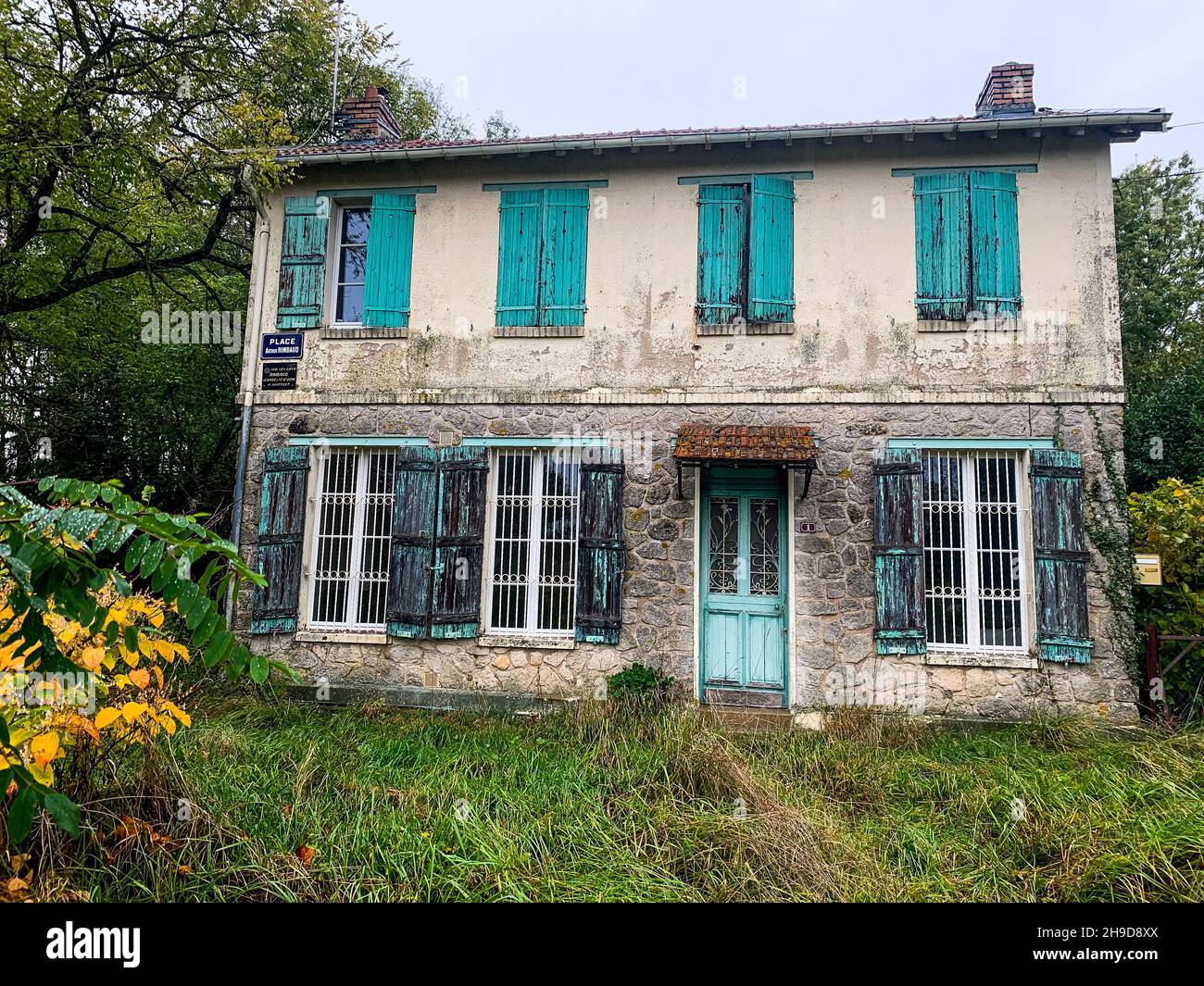 Family house of French poet Arthur Rimbaud, Roche, Ardennes department ...