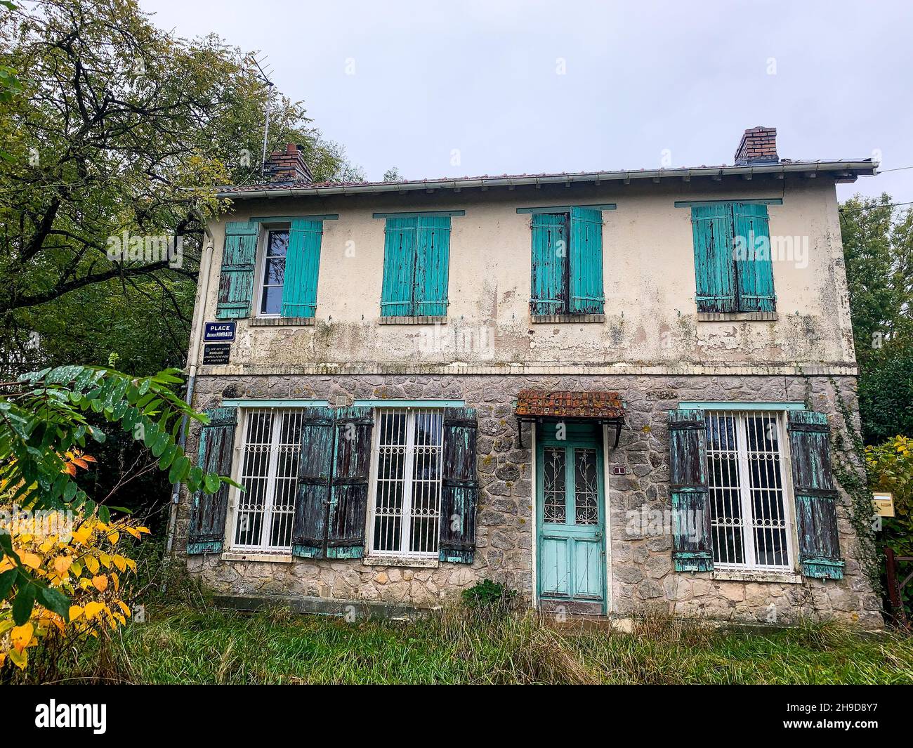Family house of French poet Arthur Rimbaud, Roche, Ardennes department ...