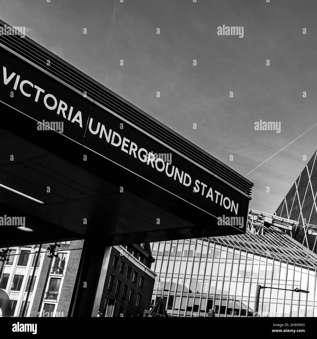 Victoria London UK, November 7 2021, Entrance Sign for Victoria ...